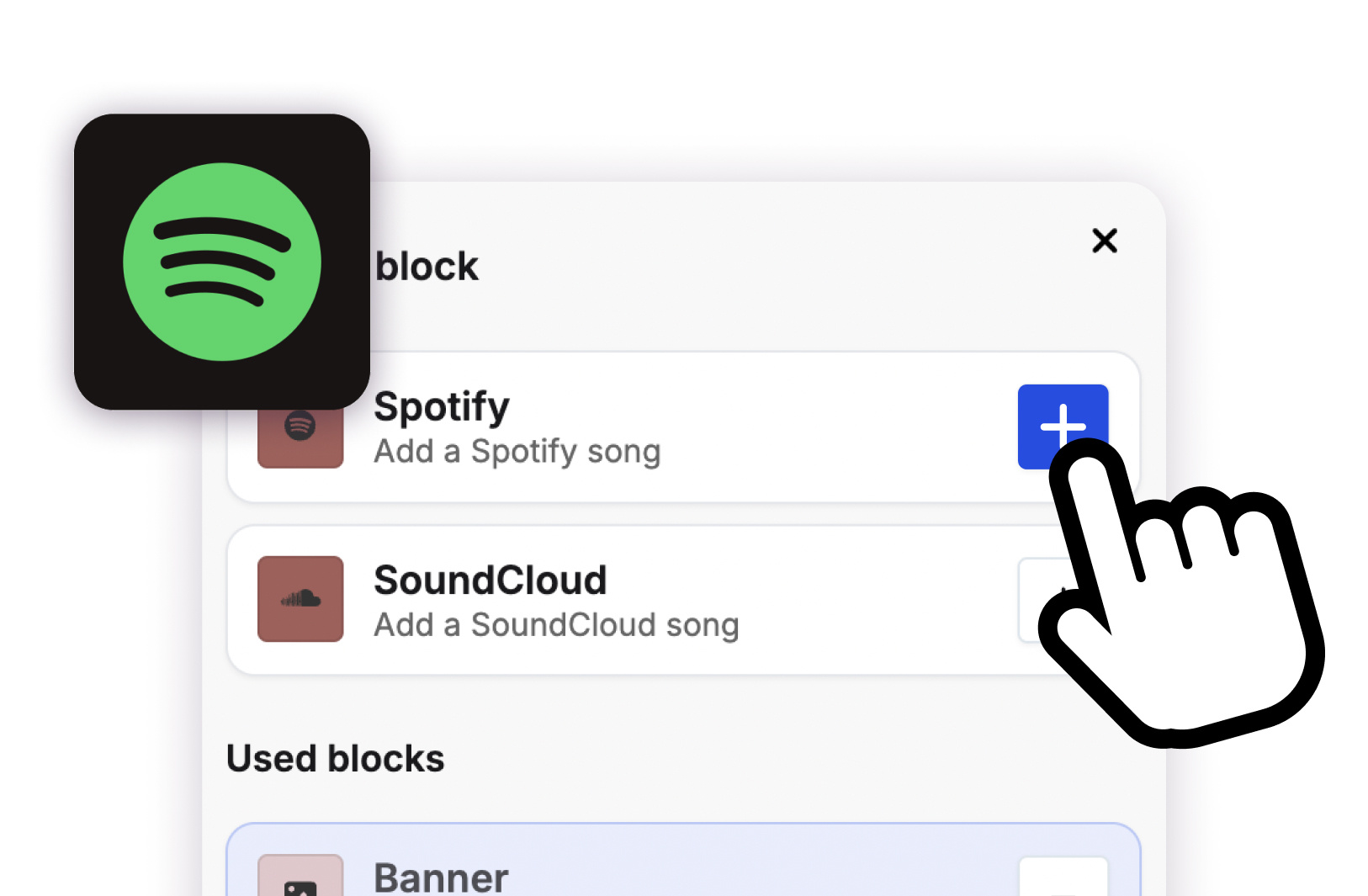 Add A Spotify Song Link